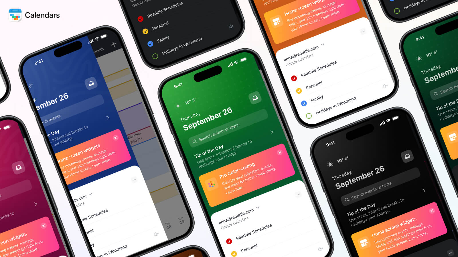 Calendars 更新：鲜活。个性化。有序。